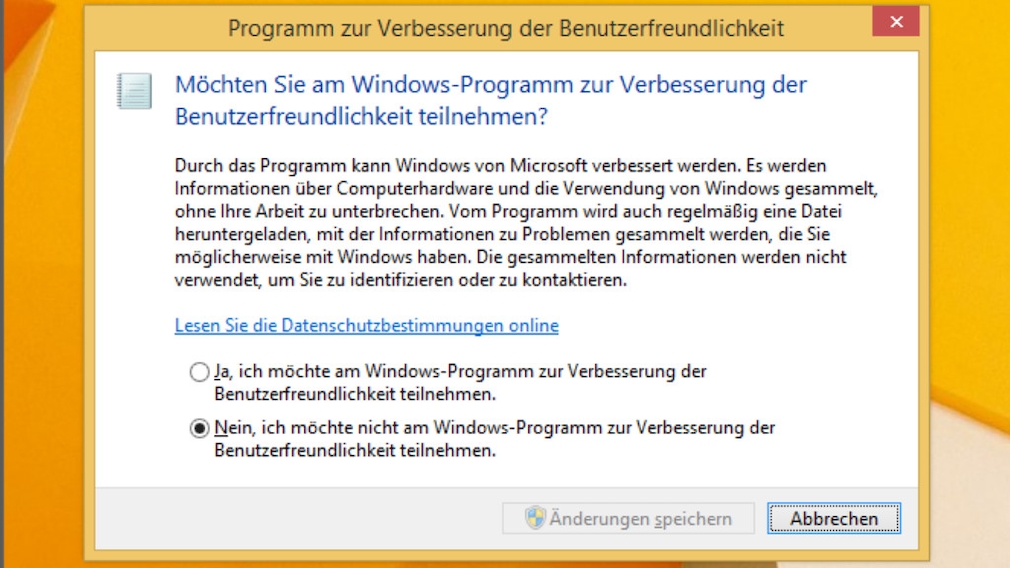 Windows 7/8: CEIP deaktivieren - COMPUTER BILD
