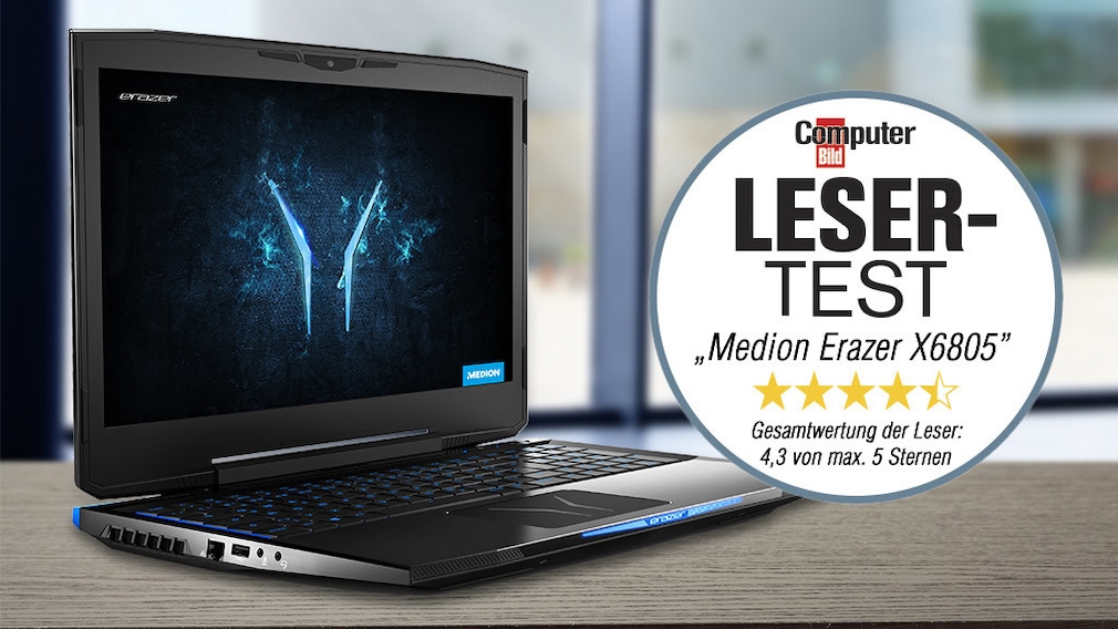 Premierentest: Medion Erazer X6805 - COMPUTER BILD