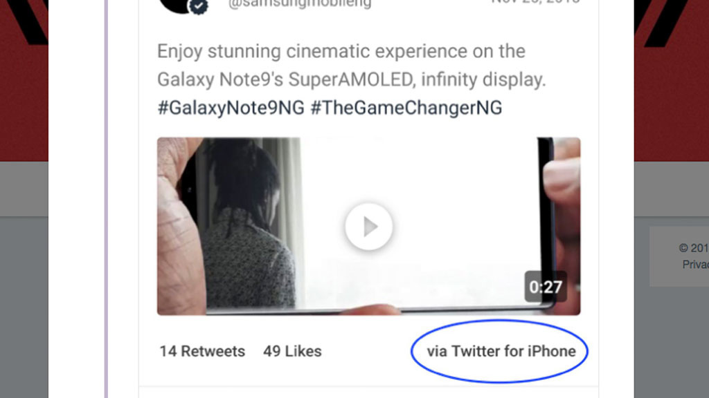 Samsung twittert Werbung via iPhone - COMPUTER BILD