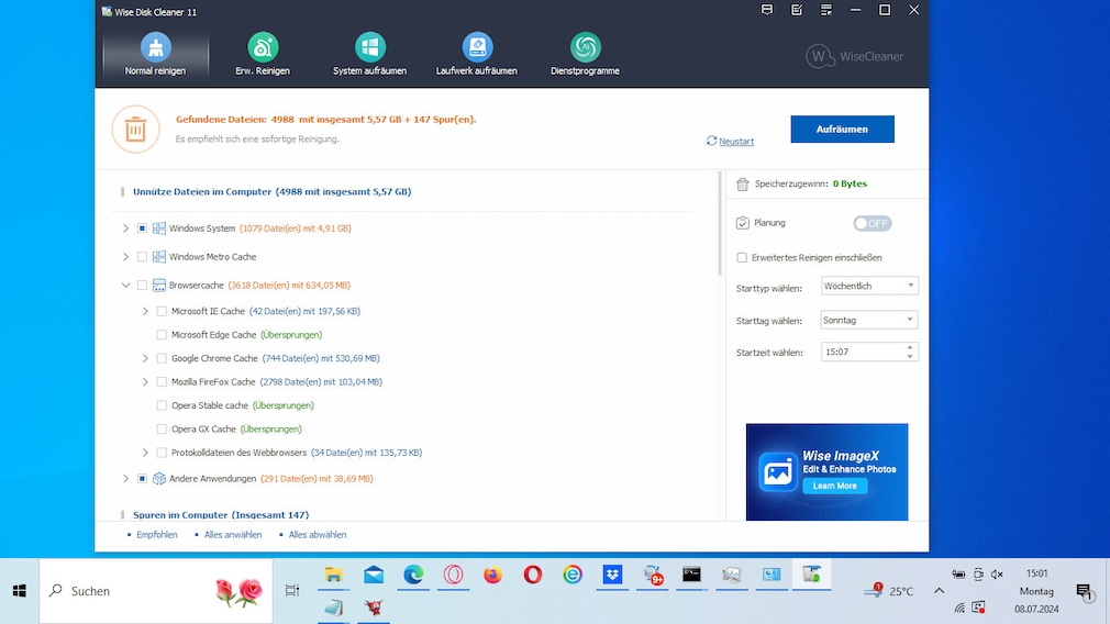 Wise Disk Cleaner: Review – und Wise Disk Cleaner vs. BleachBit ...