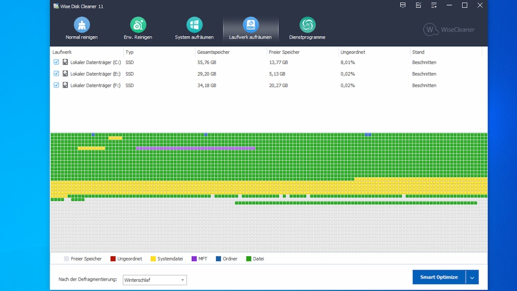 Wise Disk Cleaner: Review – und Wise Disk Cleaner vs. BleachBit ...