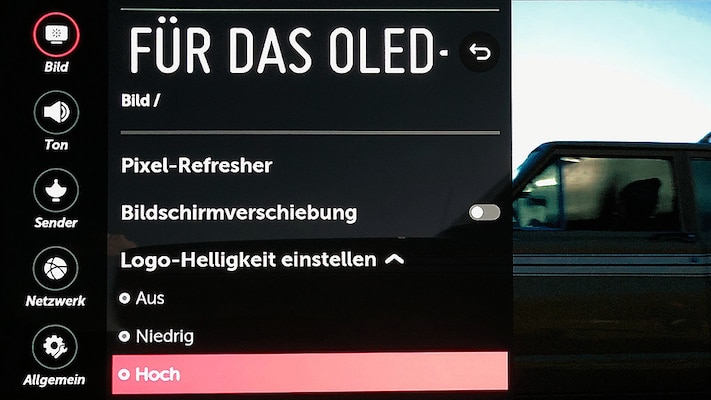 lg oled logo helligkeit einstellen