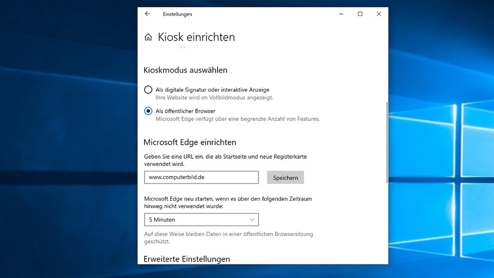 Windows: Kiosk-Modus aktivieren - COMPUTER BILD