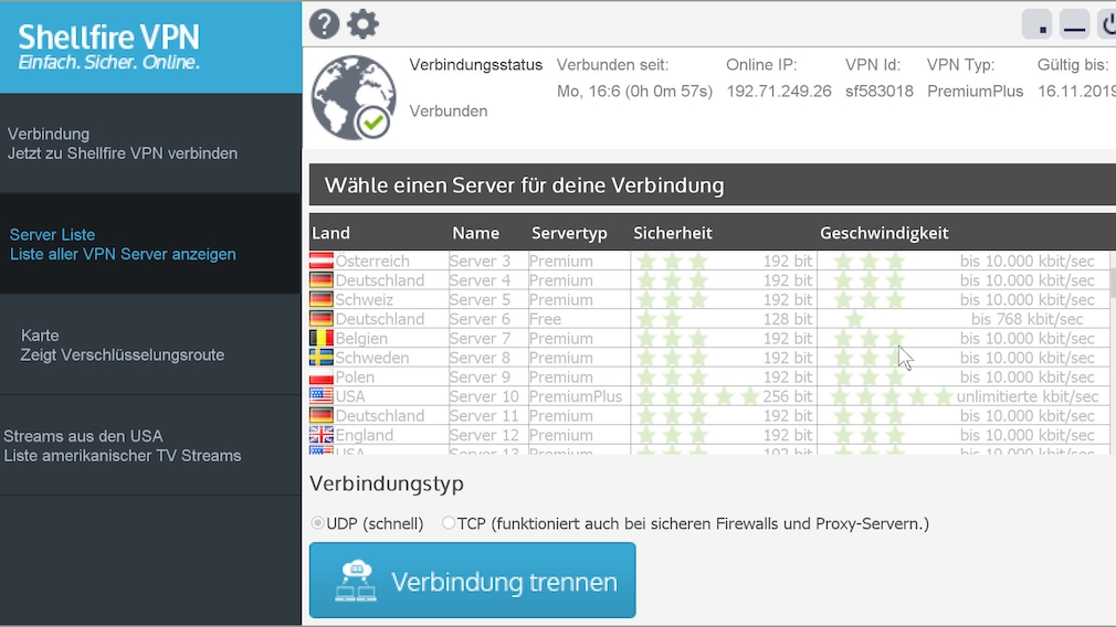 Shellfire: Deutscher VPN-Dienst im Test 2020 - COMPUTER BILD