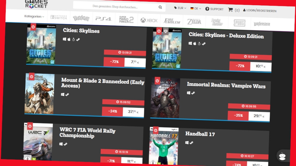 Gamesrocket: Exklusive Spar-Deals im Online-Shop sichern - COMPUTER BILD