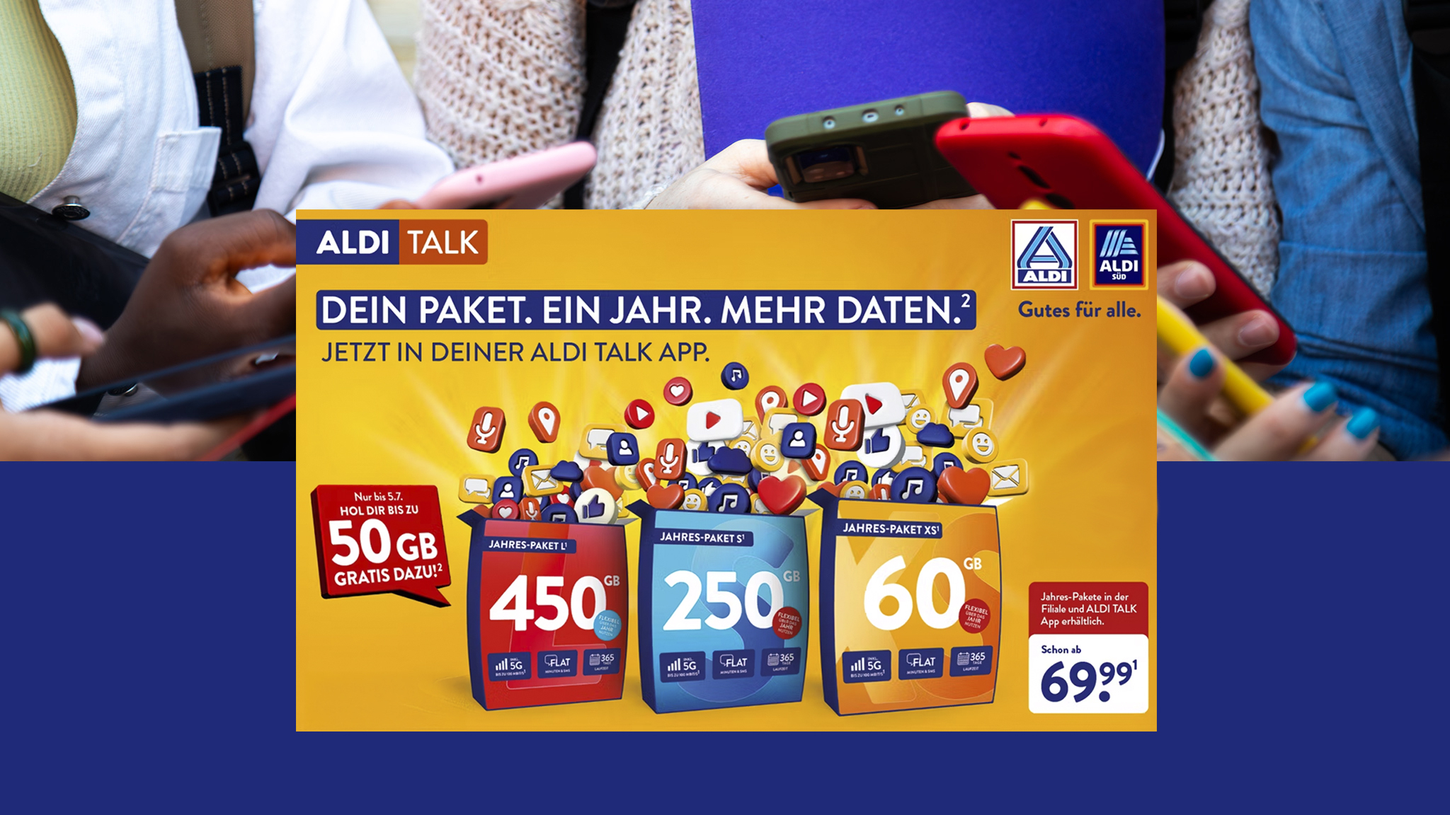 Aldi-Talk-Jahrespakete 2026: Datenvolumen, Preise, Netz & Co ...