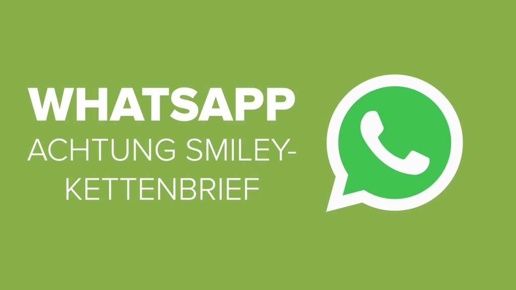 WhatsApp: Achtung Smiley-Kettenbrief - COMPUTER BILD