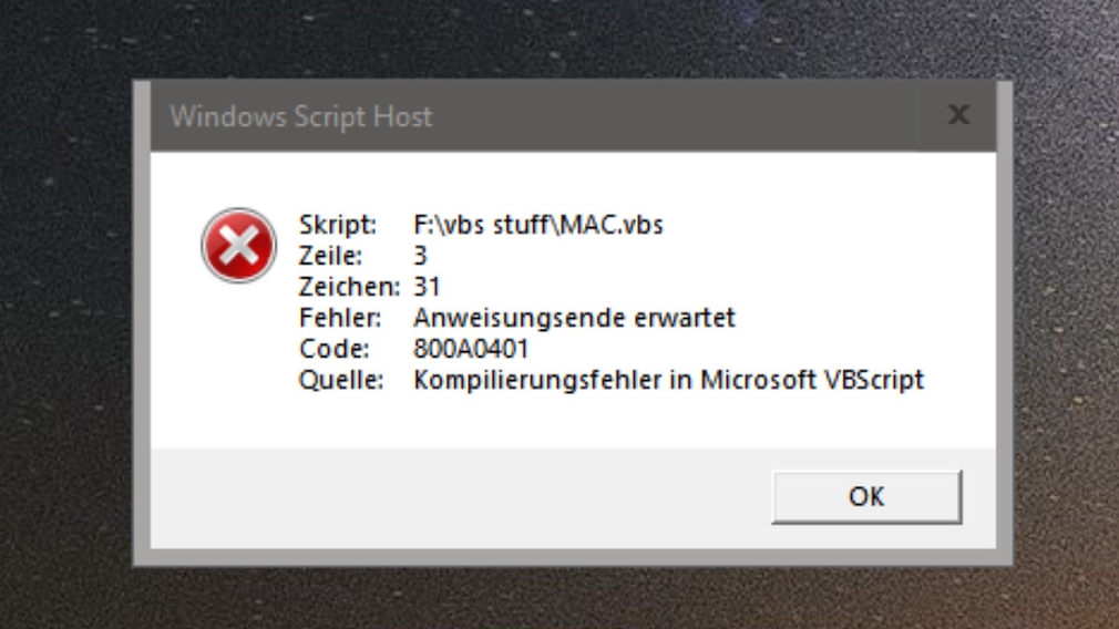 Windows Script Host: - COMPUTER BILD