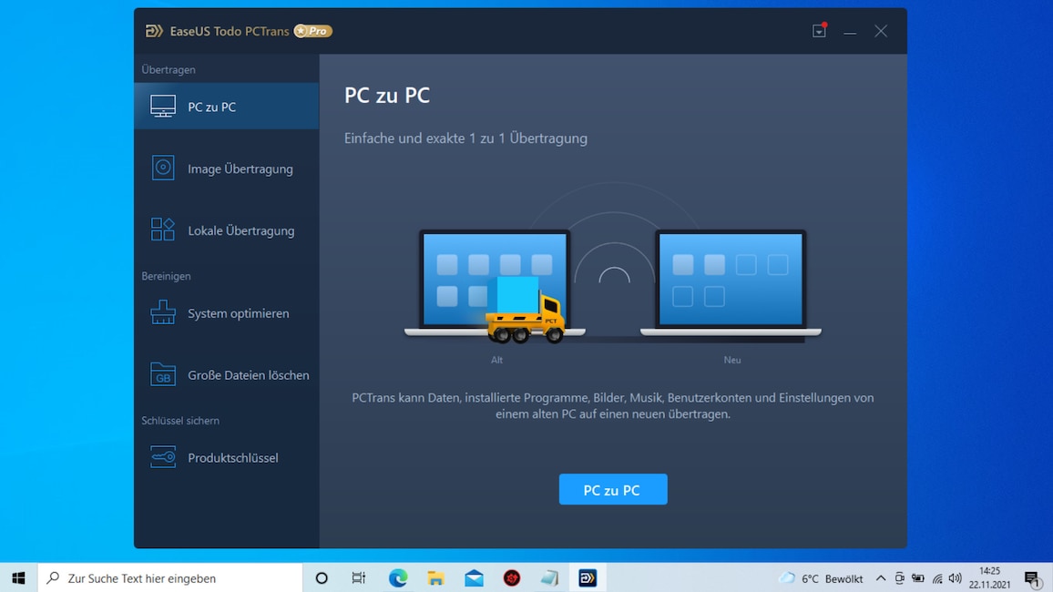 EaseUS PC Trans Pro: Vollversion gratis downloaden - COMPUTER BILD