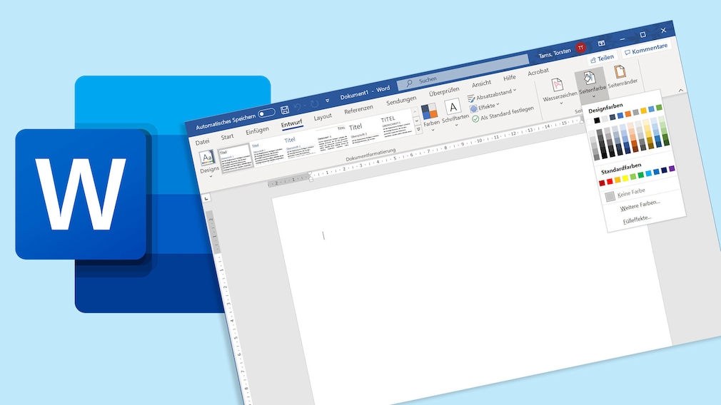 Word: Hintergrundfarbe ändern - COMPUTER BILD
