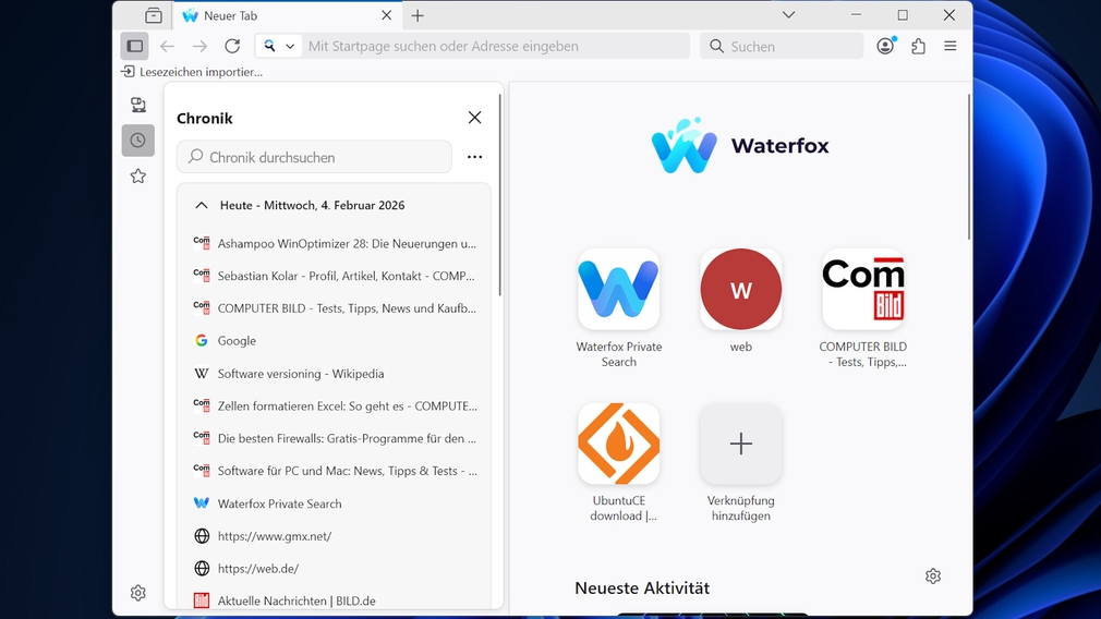 Firefox vs. Waterfox: Was leistet der Waterfox? - COMPUTER BILD
