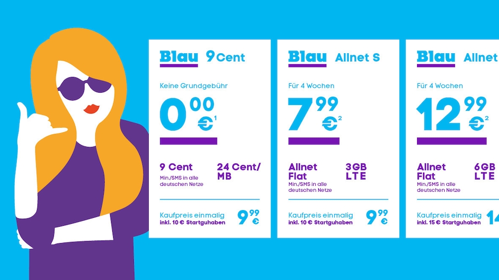 Blau.de: Prepaid-Tarife erhalten mehr Datenvolumen - COMPUTER BILD