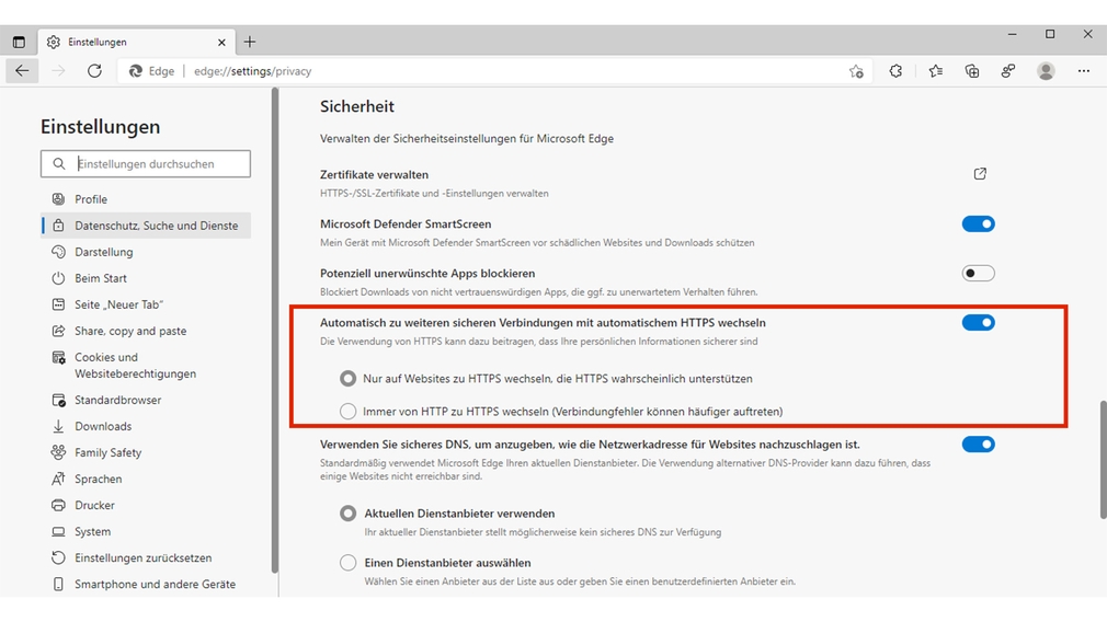 Edge 92: Vorschauversion mit Auto-HTTPS-Funktion - COMPUTER BILD