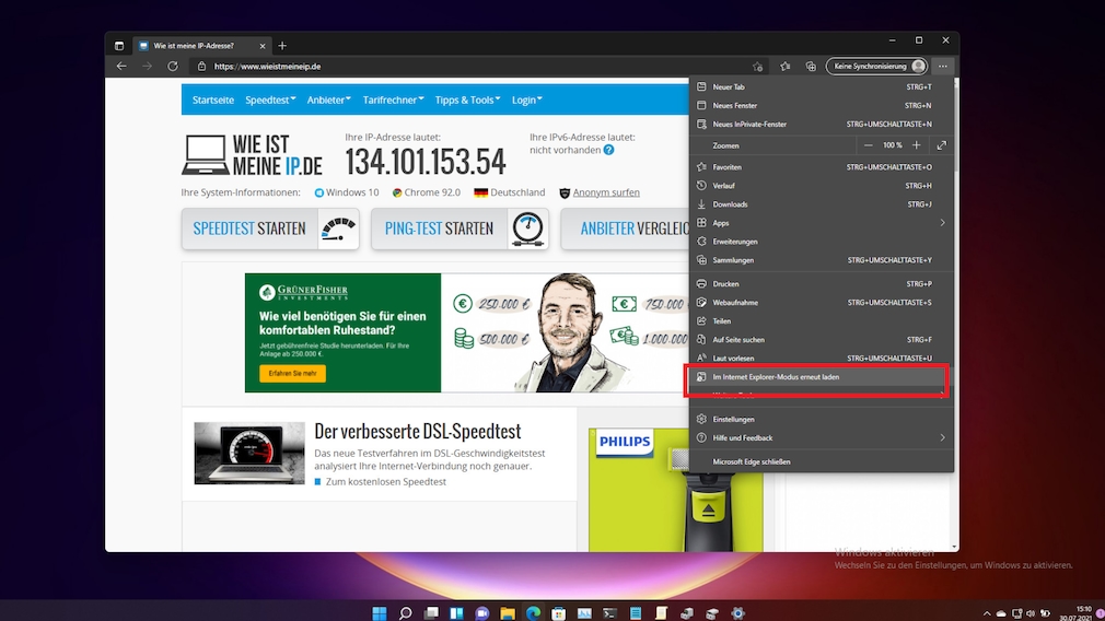 Windows 11: Internet Explorer starten – so nutzen Sie ihn weiter - COMPUTER BILD