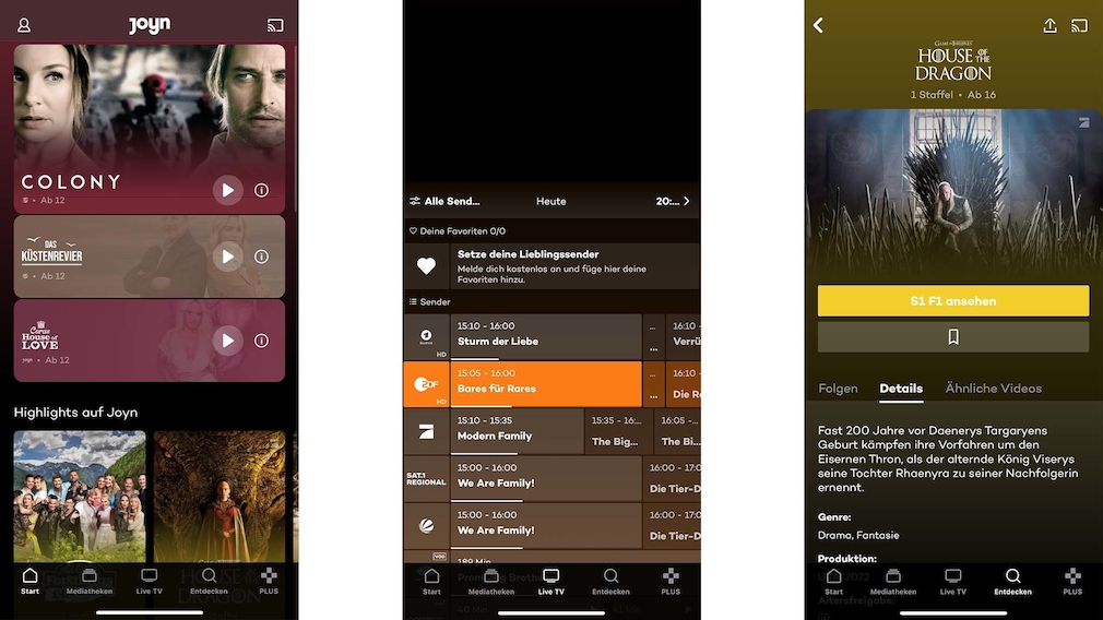 RTL+ und Joyn im Vergleich: Welcher Streaming-Dienst ist besser ...