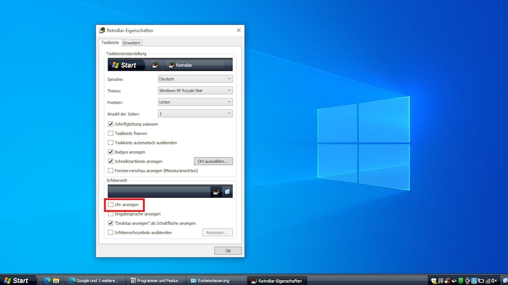 RetroBar: Windows-95-Startbutton zum Download plus Taskleiste ...