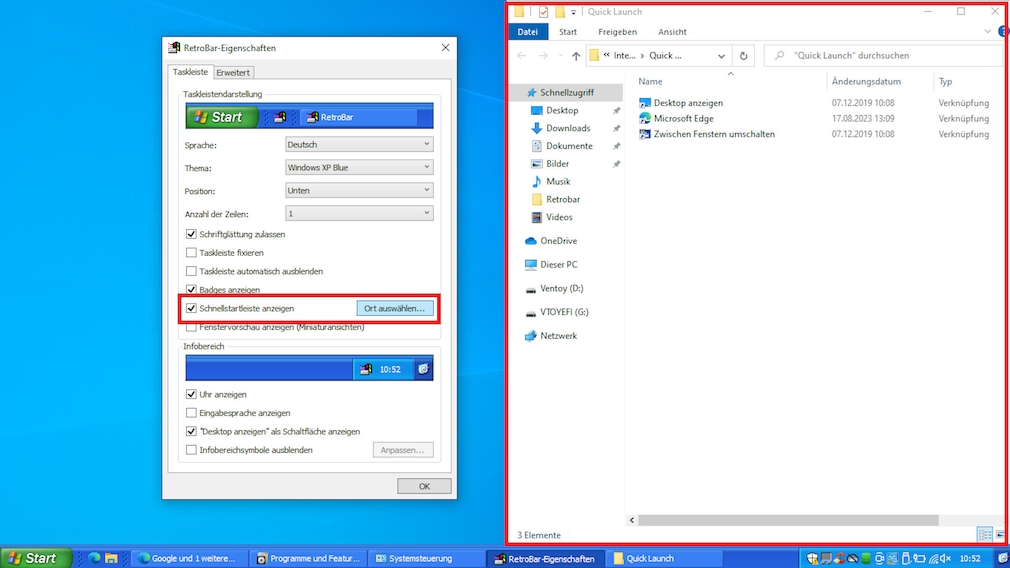 RetroBar: Windows-95-Startbutton zum Download plus Taskleiste ...