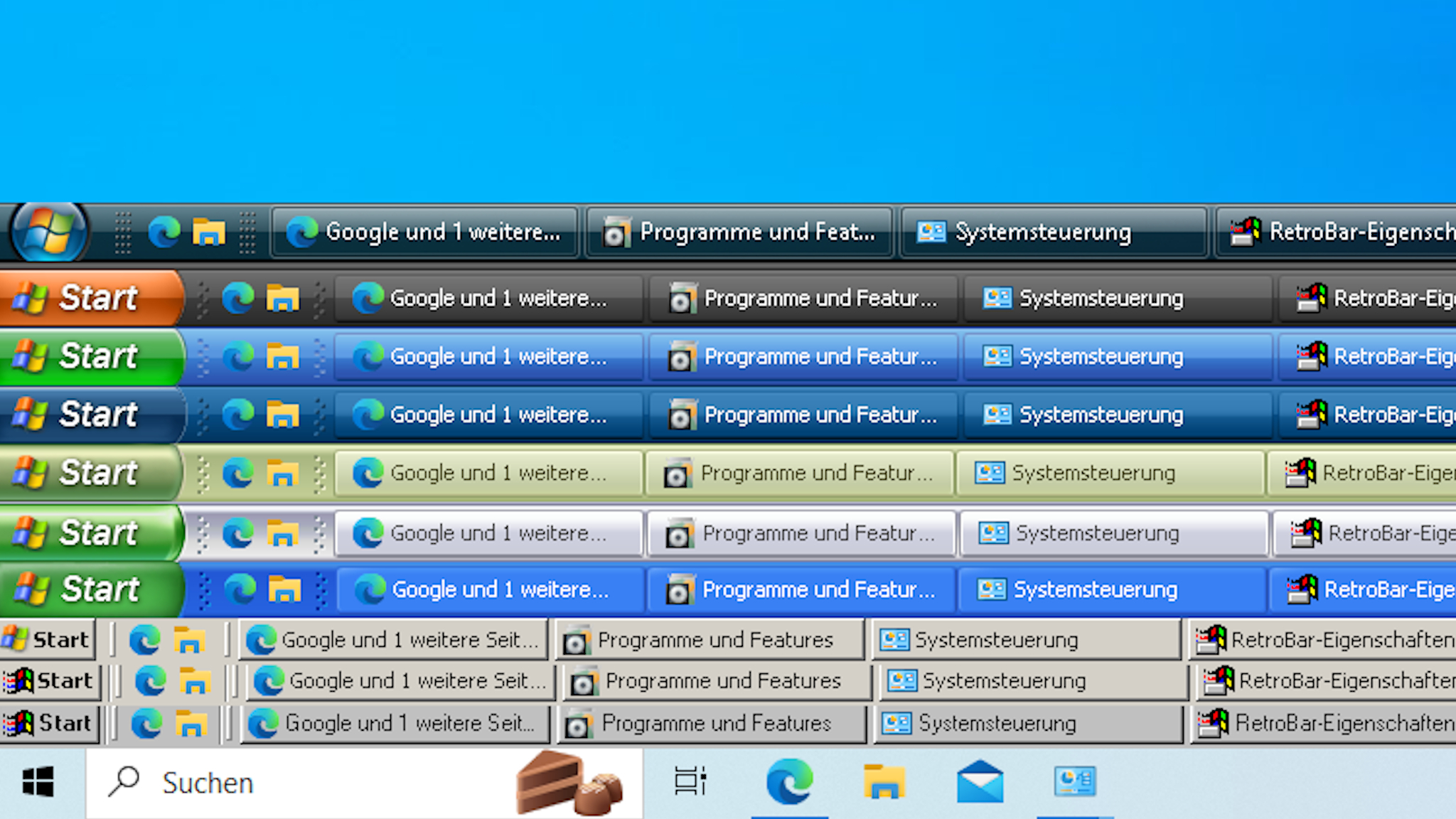 RetroBar: Windows-95-Startbutton zum Download plus Taskleiste ...