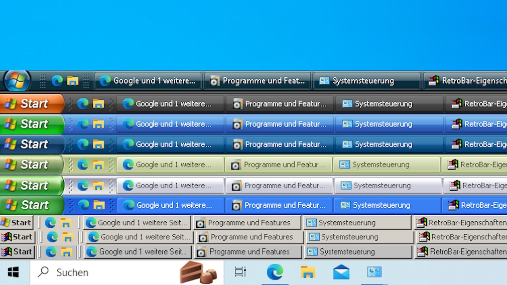 RetroBar: Windows-95-Startbutton zum Download plus Taskleiste ...