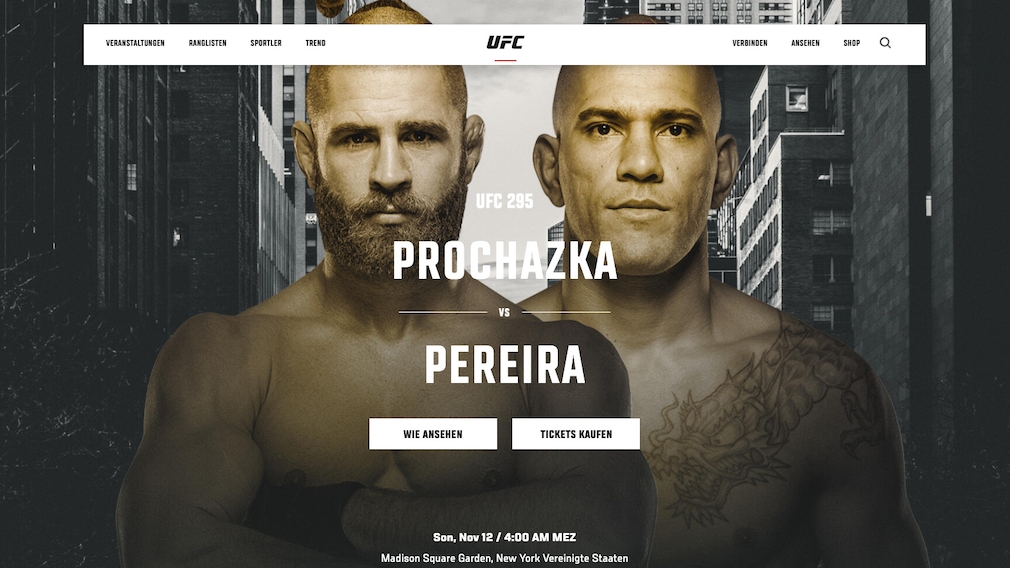 UFC im Live-Stream: So sehen Sie alle Kämpfe - COMPUTER BILD