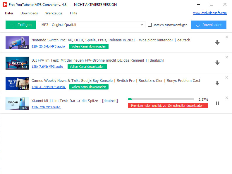Free YouTube to MP3 Converter - Download - COMPUTER BILD