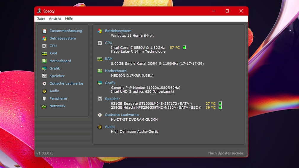 PC: Hardware auslesen – die besten (Shareware-)Programme - COMPUTER BILD