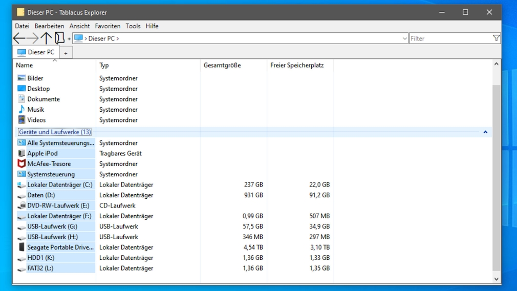 Tablacus Explorer: Anleitung zum Vier-Fenster-Dateimanager - COMPUTER BILD