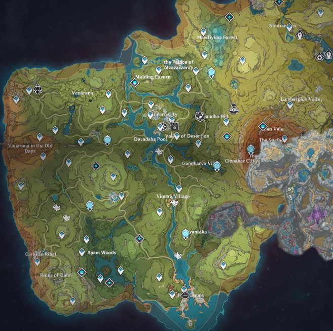 Genshin Impact Leaks: Sumeru-Karte aufgetaucht - COMPUTER BILD