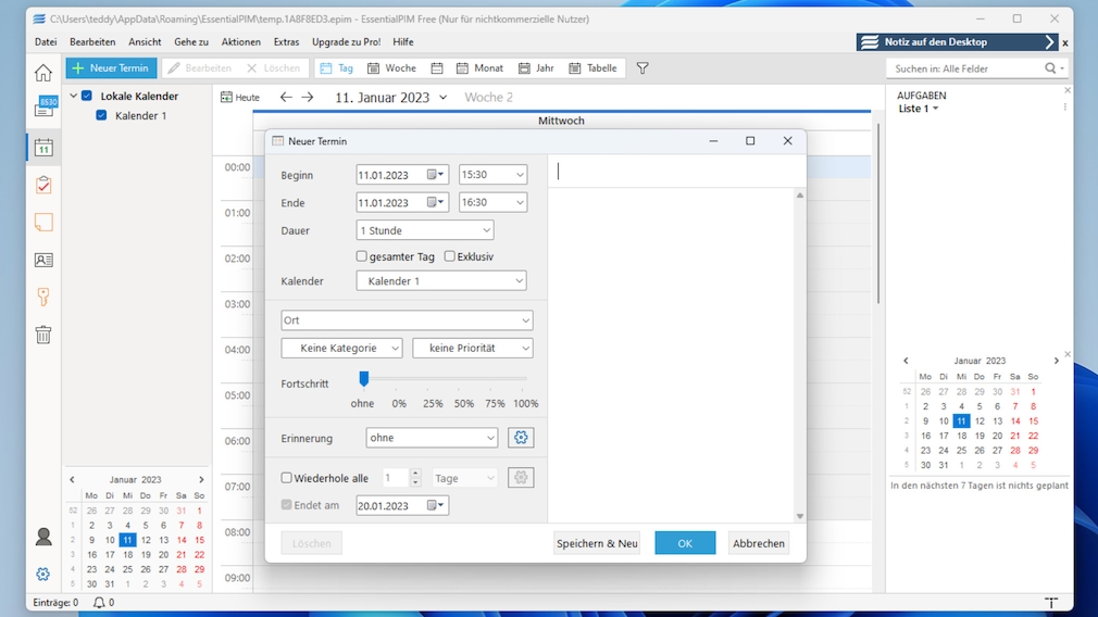 EssentialPIM: Anleitung auf Deutsch – und Update-Infos - COMPUTER BILD