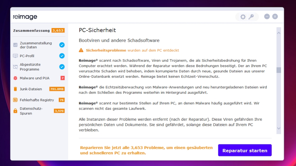 Reimage Repair im Test: Was taugt das Reparatur-Tool? - COMPUTER BILD
