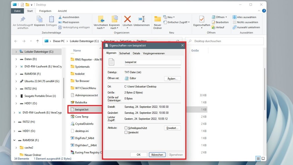 Windows: Datei-Eigenschaften ändern und aufrufen - COMPUTER BILD