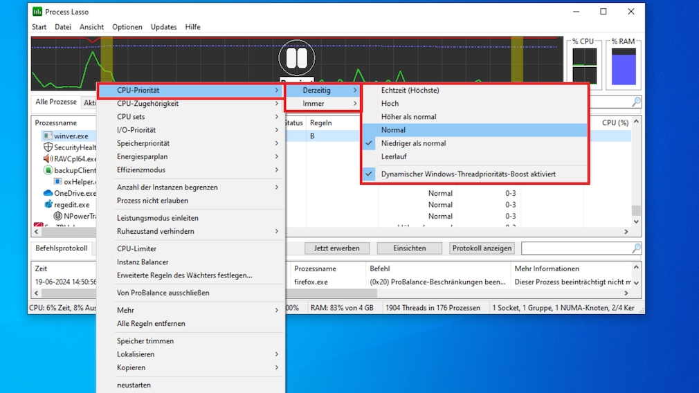 Process Lasso: Review und Tutorial zu dem Windows-Optimierer - COMPUTER ...