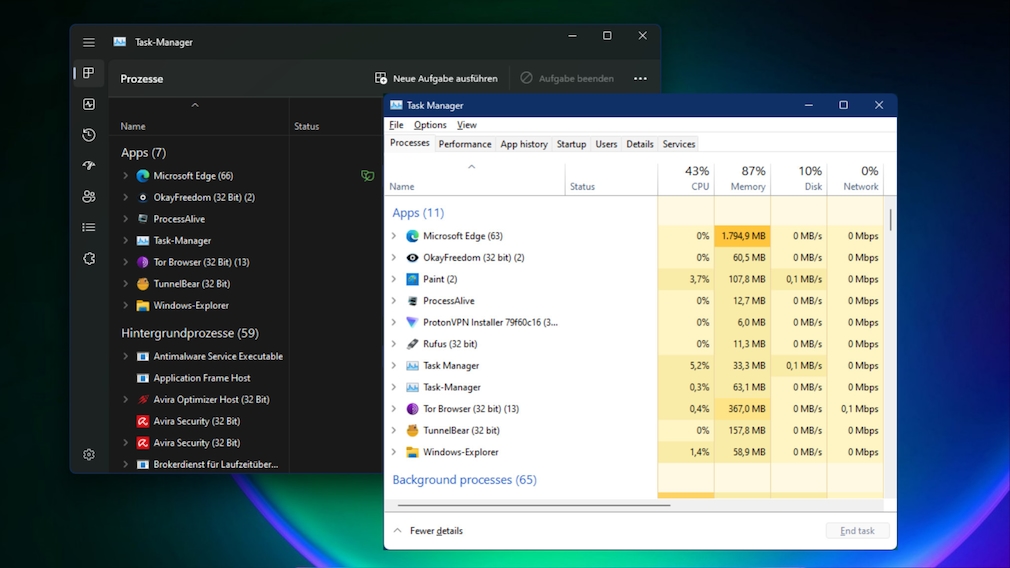 Windows 11 22H2: Alten Task-Manager wiederherstellen - COMPUTER BILD