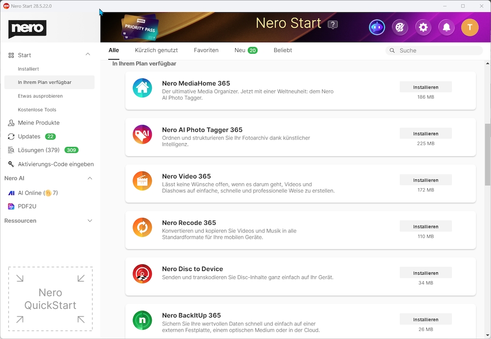 Nero Platinum SE – Kostenlose Spezial-Version - Download - COMPUTER BILD