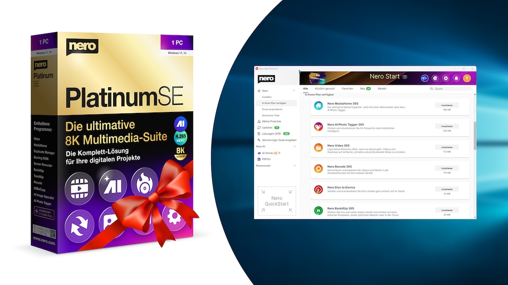 Nero Platinum: Key abstauben und Vollversion gratis nutzen - COMPUTER BILD