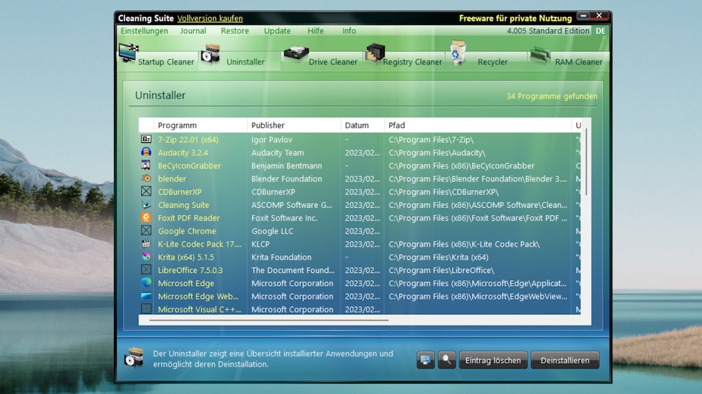 Cleaning Suite: Review des Saubermacher-Tools für Windows - COMPUTER BILD