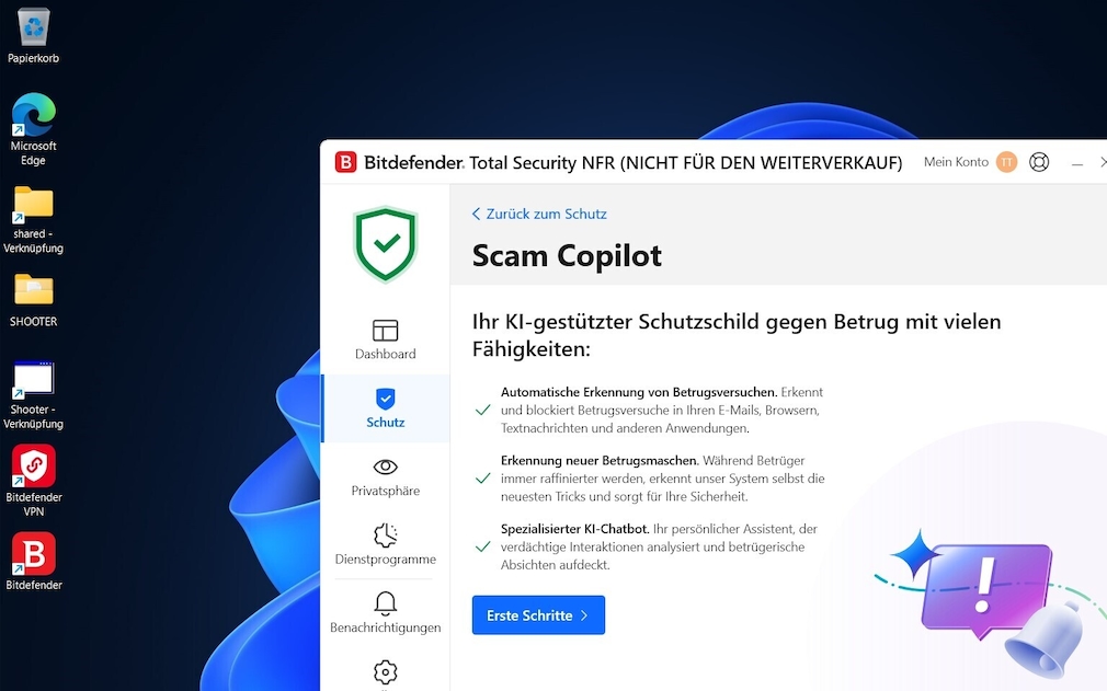Bitdefender Ultimate Security im Test - COMPUTER BILD