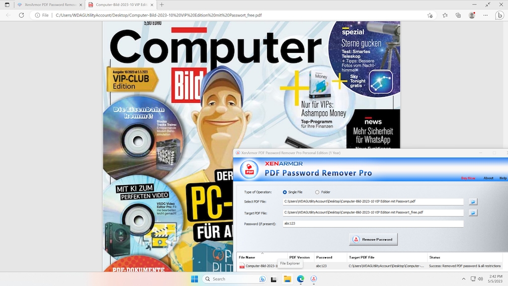 PDF Password Remover Pro: Gratis statt 20 Euro - COMPUTER BILD
