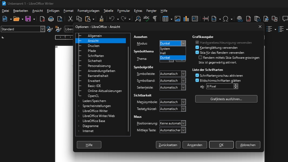 LibreOffice: Dark Mode aktivieren – so gehen Sie vor - COMPUTER BILD