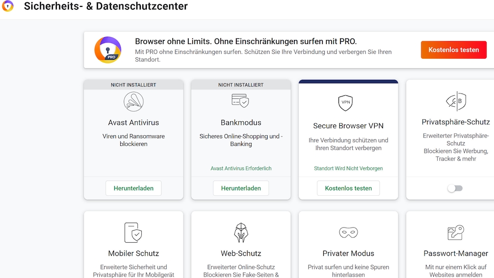 Avast Secure Browser: Review – Test, Tipps und vs. Chrome - COMPUTER BILD