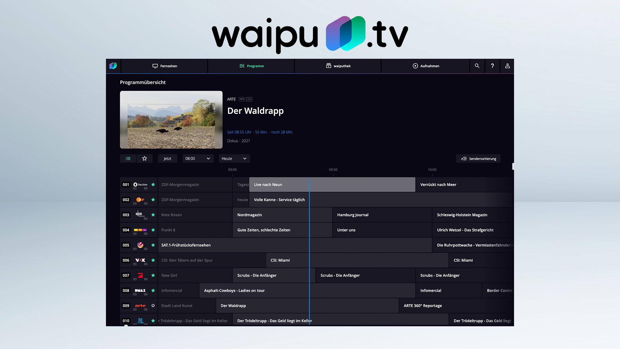 Gesetzliche Vorgabe: Waipu.tv sortiert Sender neu - COMPUTER BILD