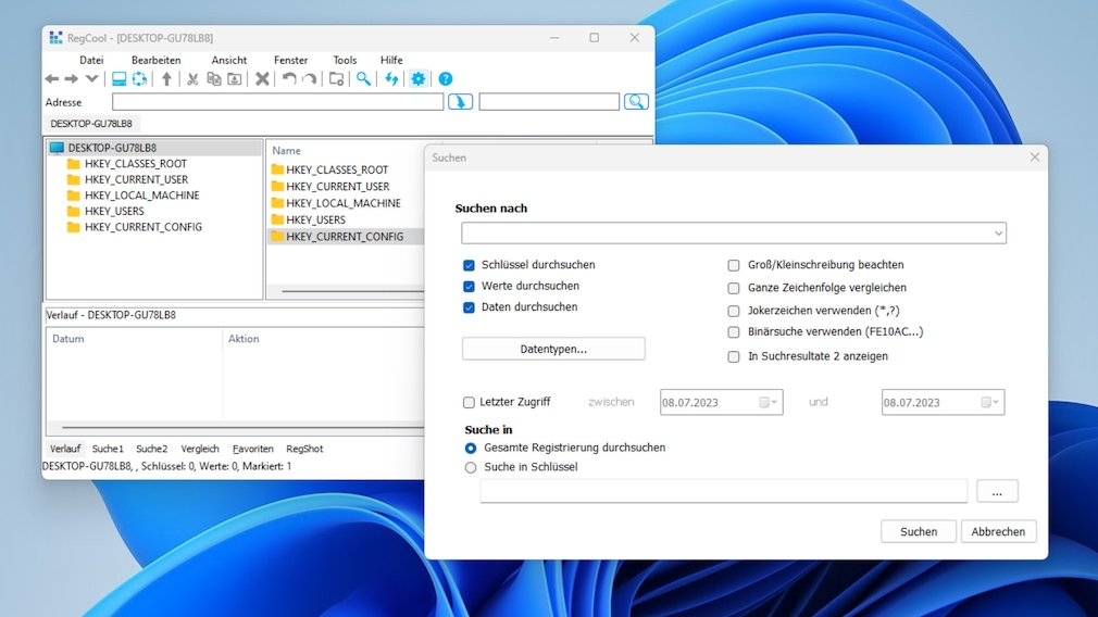Windows-Registry durchsuchen: 6 Tools für Datenbank-Recherchen ...