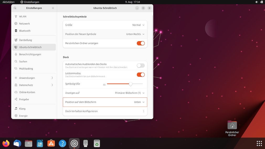 Linux Ubuntu: Taskleiste verschieben – so geht es - COMPUTER BILD