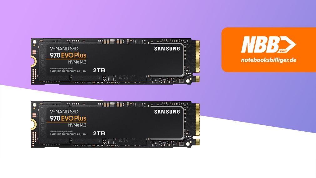 Notebooksbilliger: Zwei Samsung-SSD 970 EVO Plus 2 TB zum Sparpreis ...