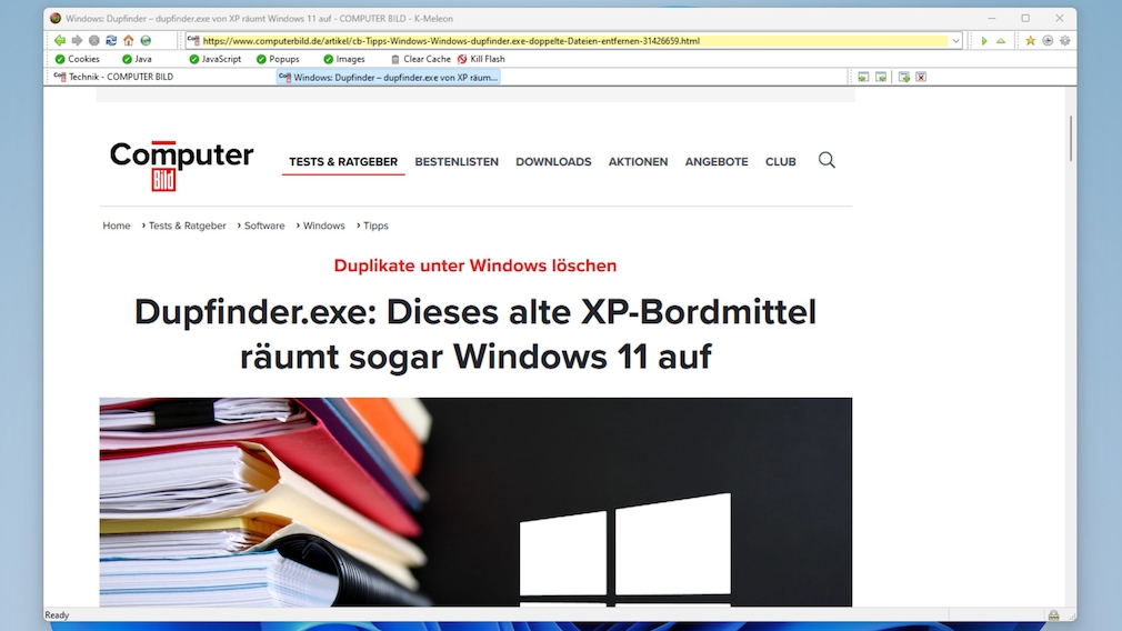 K-Meleon-Browser: Review – Firefox-Verwandter mit Goanna-Engine ...