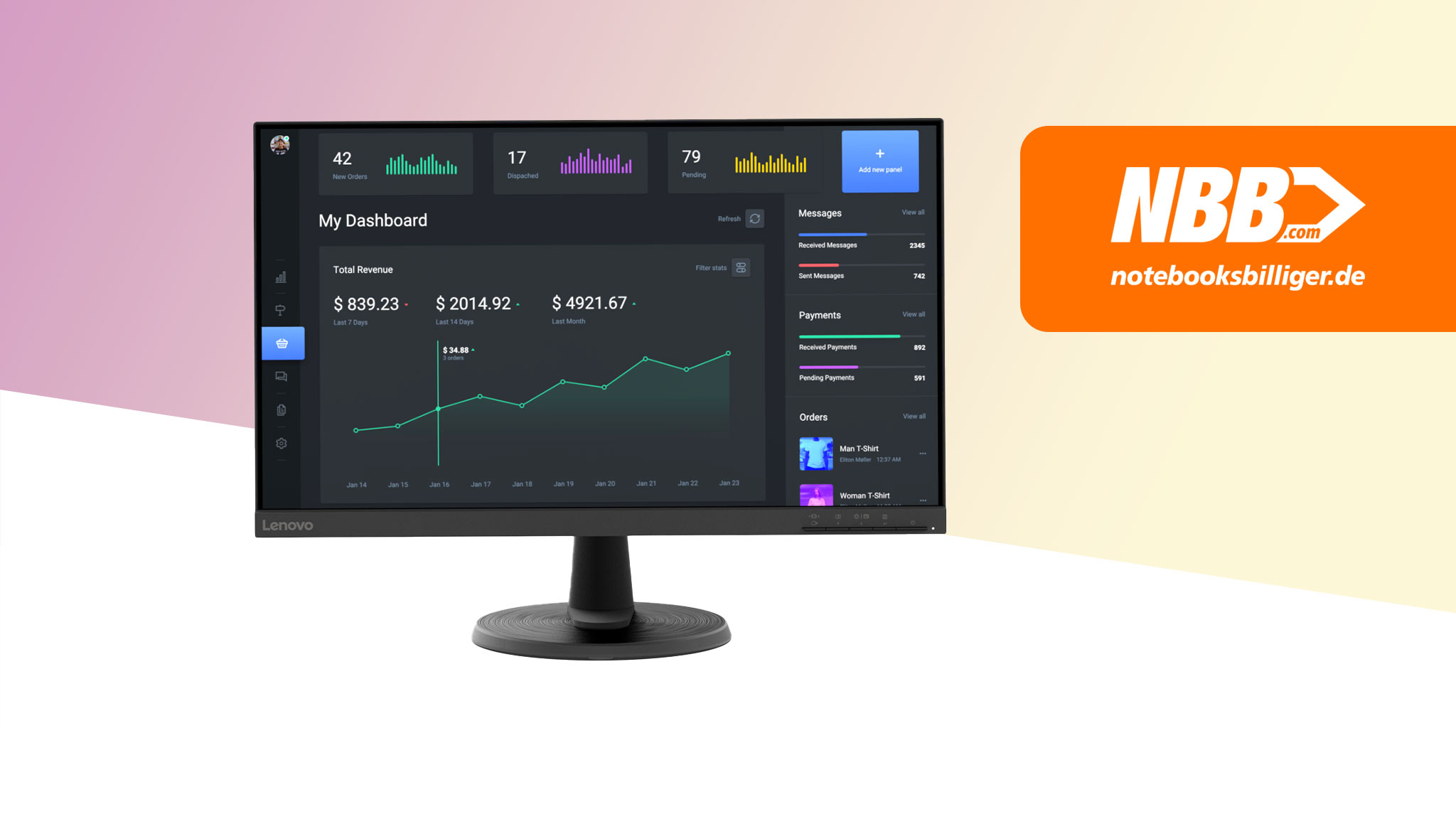 Notebooksbilliger: Lenovo 24-Zoll-Monitor D24-40 für 85 Euro - COMPUTER ...
