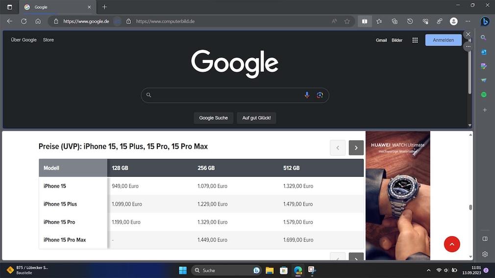 Edge: Microsoft verbessert die Splitscreen-Funktion - COMPUTER BILD