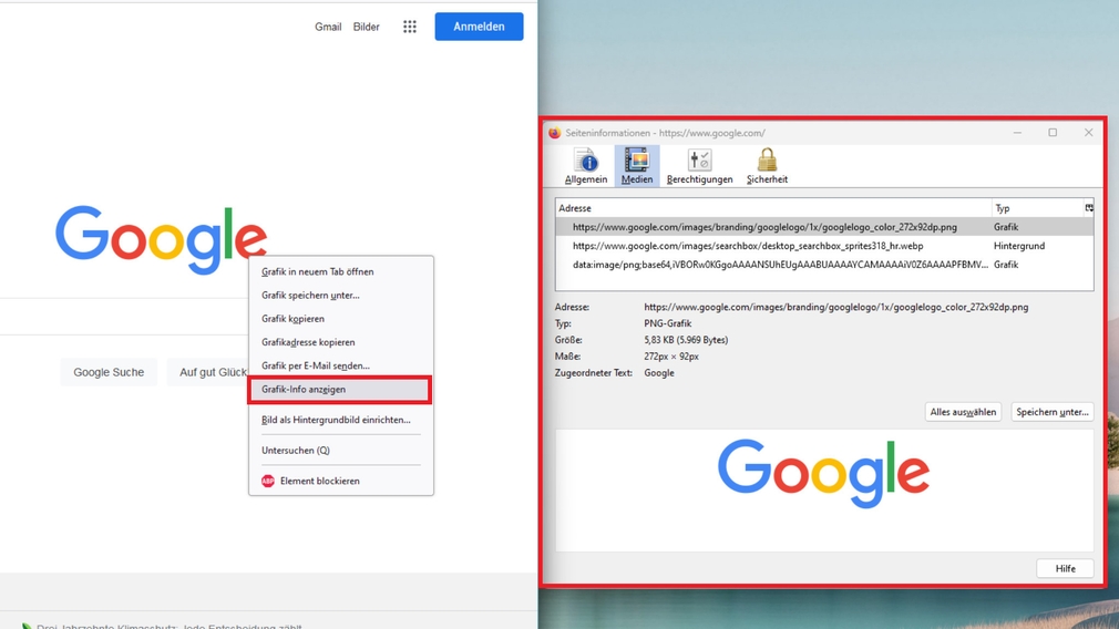 Firefox: Grafik-Infos per Kontextmenü anzeigen - COMPUTER BILD