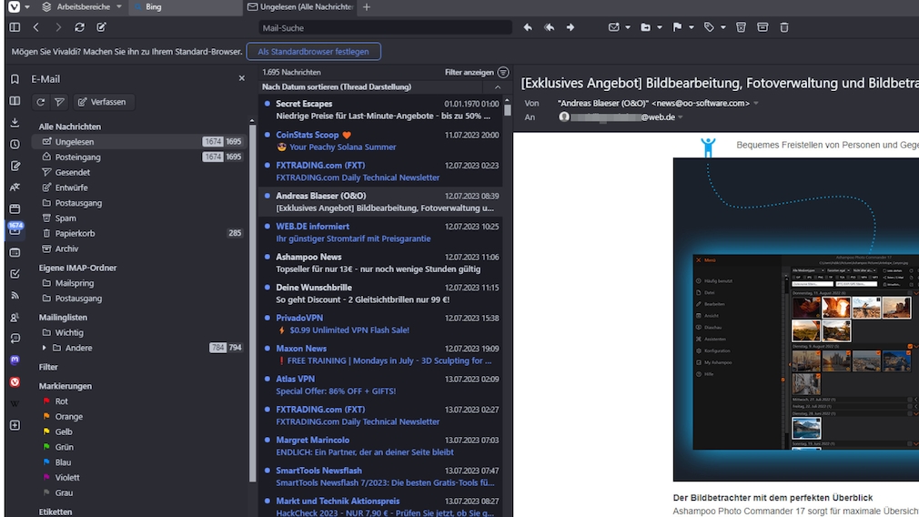 Vivaldi Mail: So nutzen Sie den Gratis-Mailclient - COMPUTER BILD