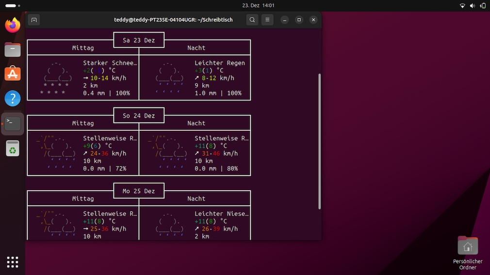 Wetter im Terminal anzeigen: Tipps für Windows und Linux - COMPUTER BILD